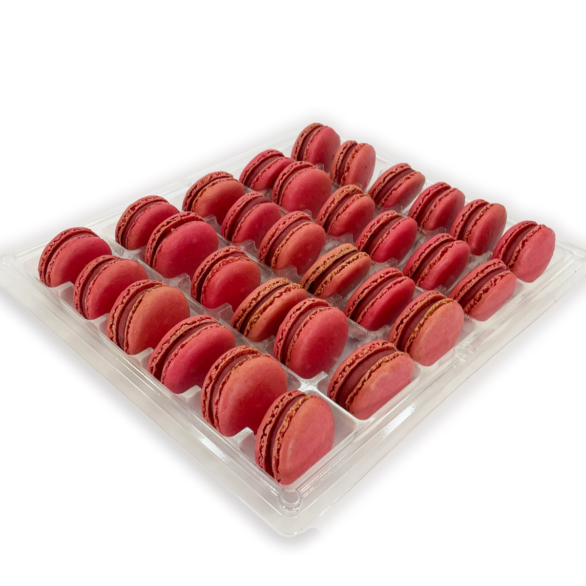 Raspberry Macarons Tray – Hilton Macarons